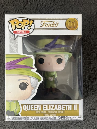 Funko Pop! Royals - Queen Elizabeth II in Green Dress Vinyl Figure for ...