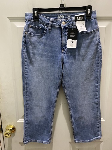New!Lee Mid Rise Regular Fit Capri Jeans.Size 6M. Great Casual Jean. A ...