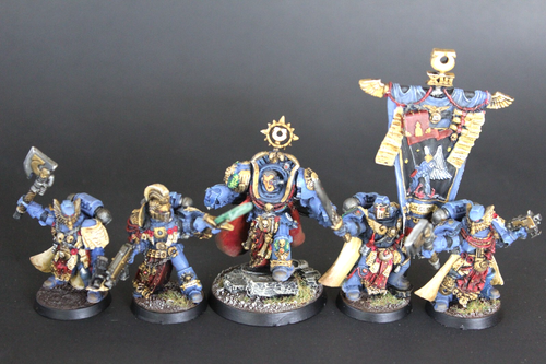Marneus Calgar, Ultramarines Chapter Master W/ Victrix Honor Guard ...
