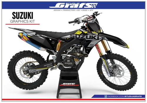 2007 2008 2009 RMZ 250 Graphics Kit For SUZUKI RMZ250 RM-Z Decals ...