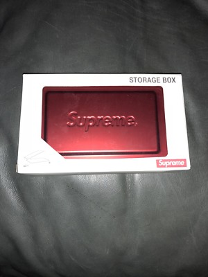 Brand New SS18 Supreme X SIGG Small Metal Storage Box Plus in Red | eBay