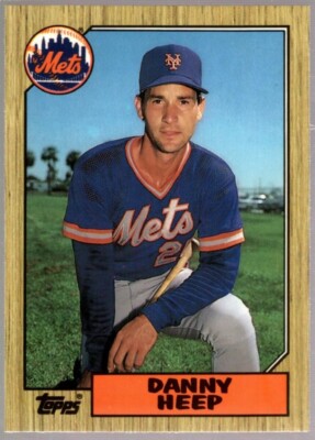 DANNY HEEP NEW YORK METS GLOSSY SP 1987 TOPPS TIFFANY SET BREAK ...