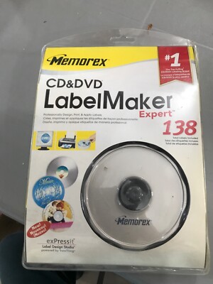 Memorex CD & DVD Label Maker Expert 138 Labels & Software exPressit | eBay