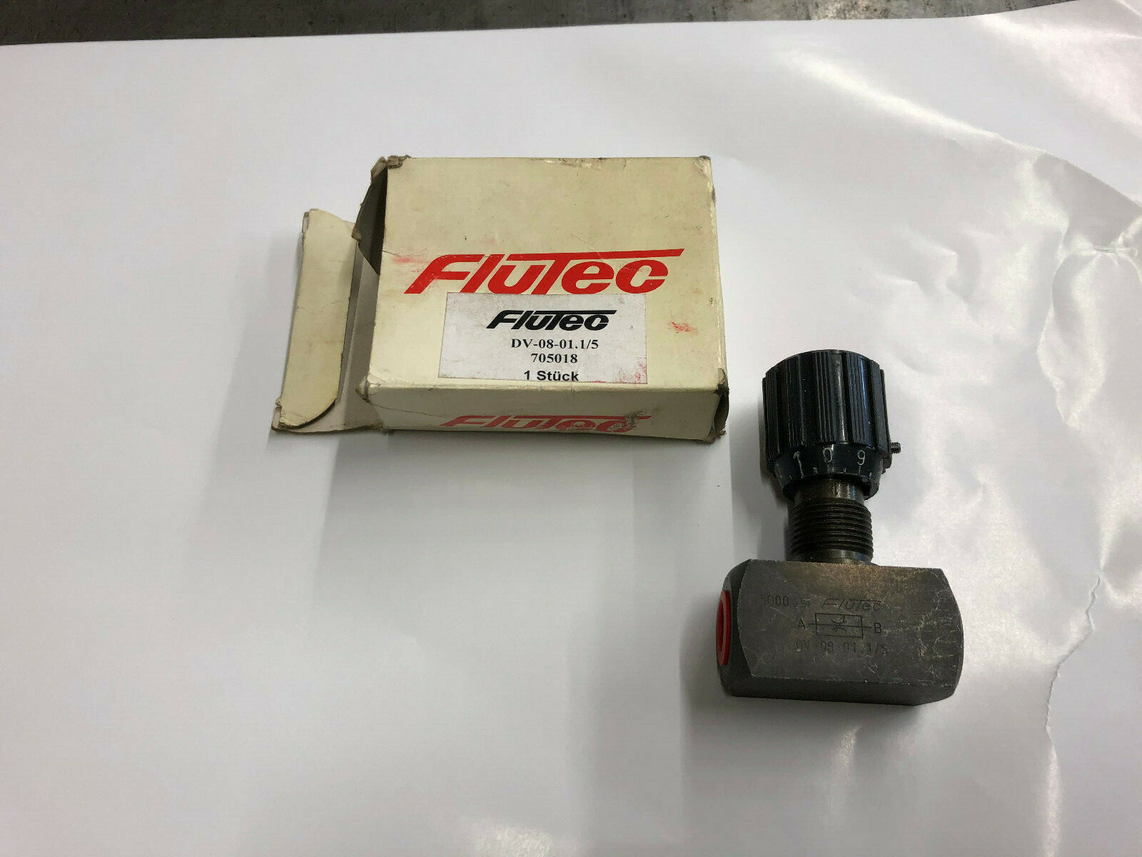 FLUTEC DV-08-01.1/5 FLOW CONTROL VALVE for sale online | eBay