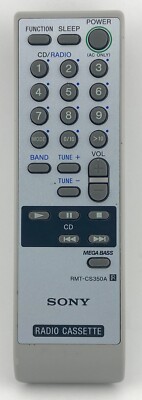 Sony OEM Radio Cassette Remote Control RMT-CS350A, IR Tested - EC | eBay