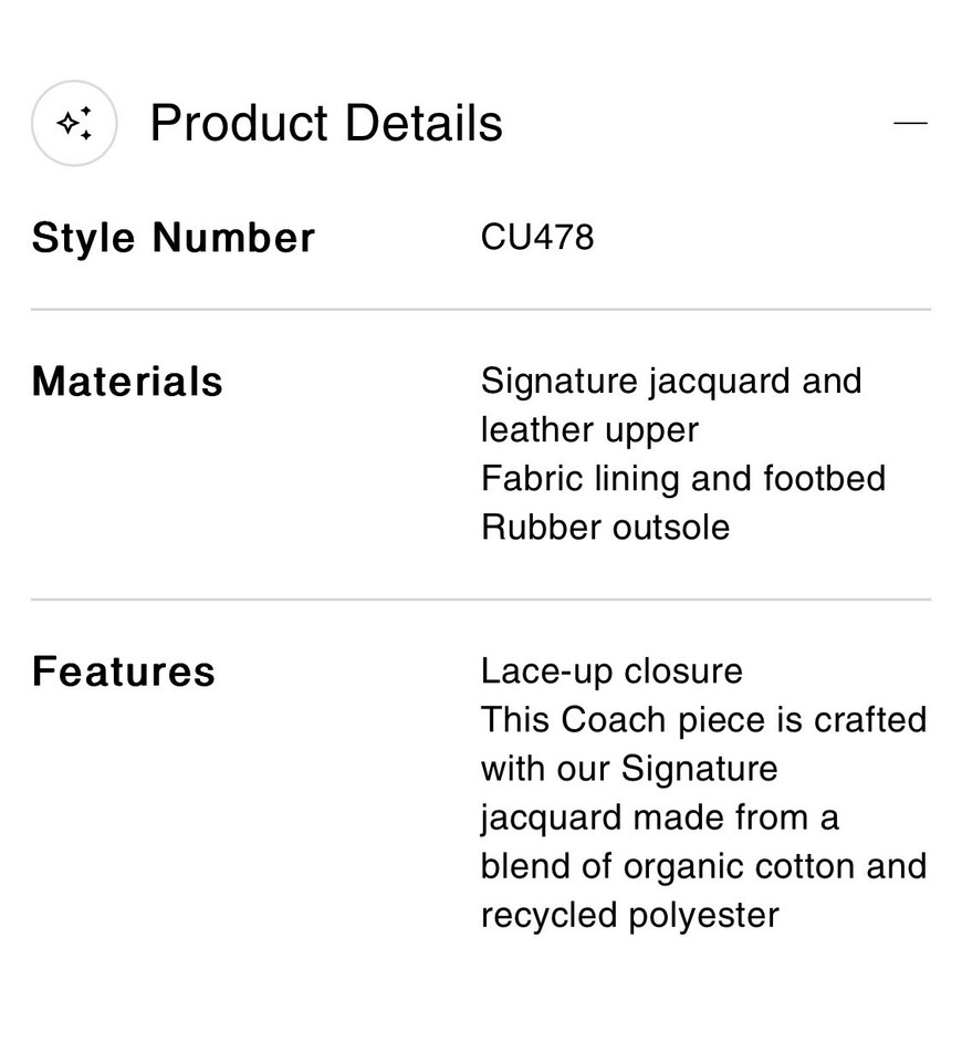 Coach Women’s Clip Signature Court Low Top Sneaker. Color Maple. Size 7 ...