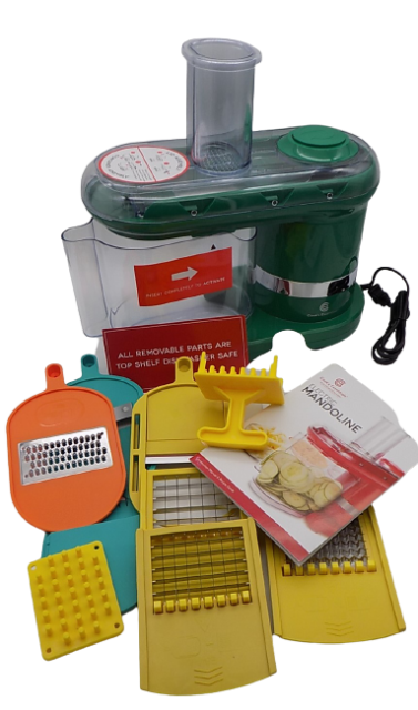 Cook's Essentials K45560 Electric Mandoline Slicer with 7 Blades & Lid ...