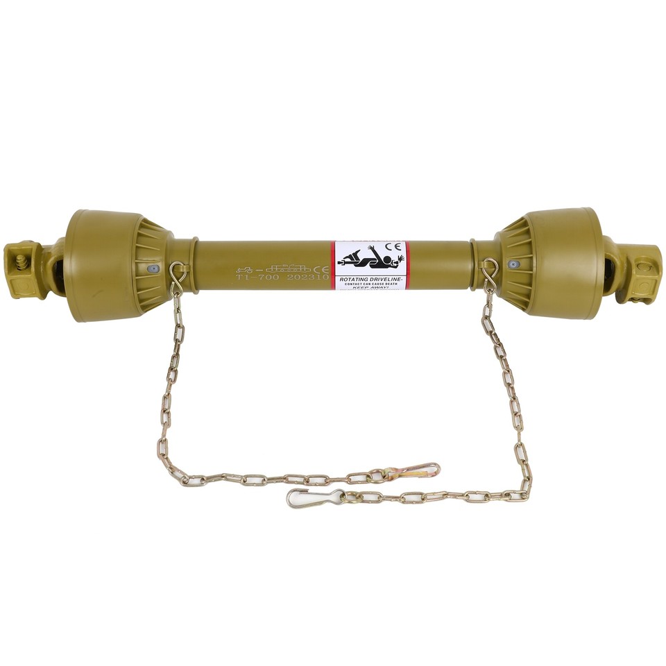 PTO Extender Drive Shaft w/Security Chain Fit For Wood Chippers Rotary ...