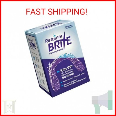Retainer Brite Tablets for Cleaner Retainers and Dental Appliances - 96 ...