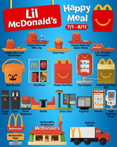 YOU PICK - 2025 LIL MCDONALD'S Mini Happy Meal Toy - 21 Different LIL ...