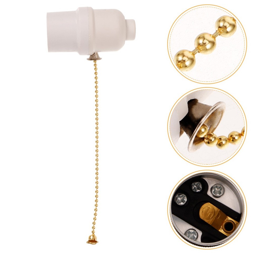 Light Adapter Replacement Socket Lamp Holder with Pull Chain Base ...