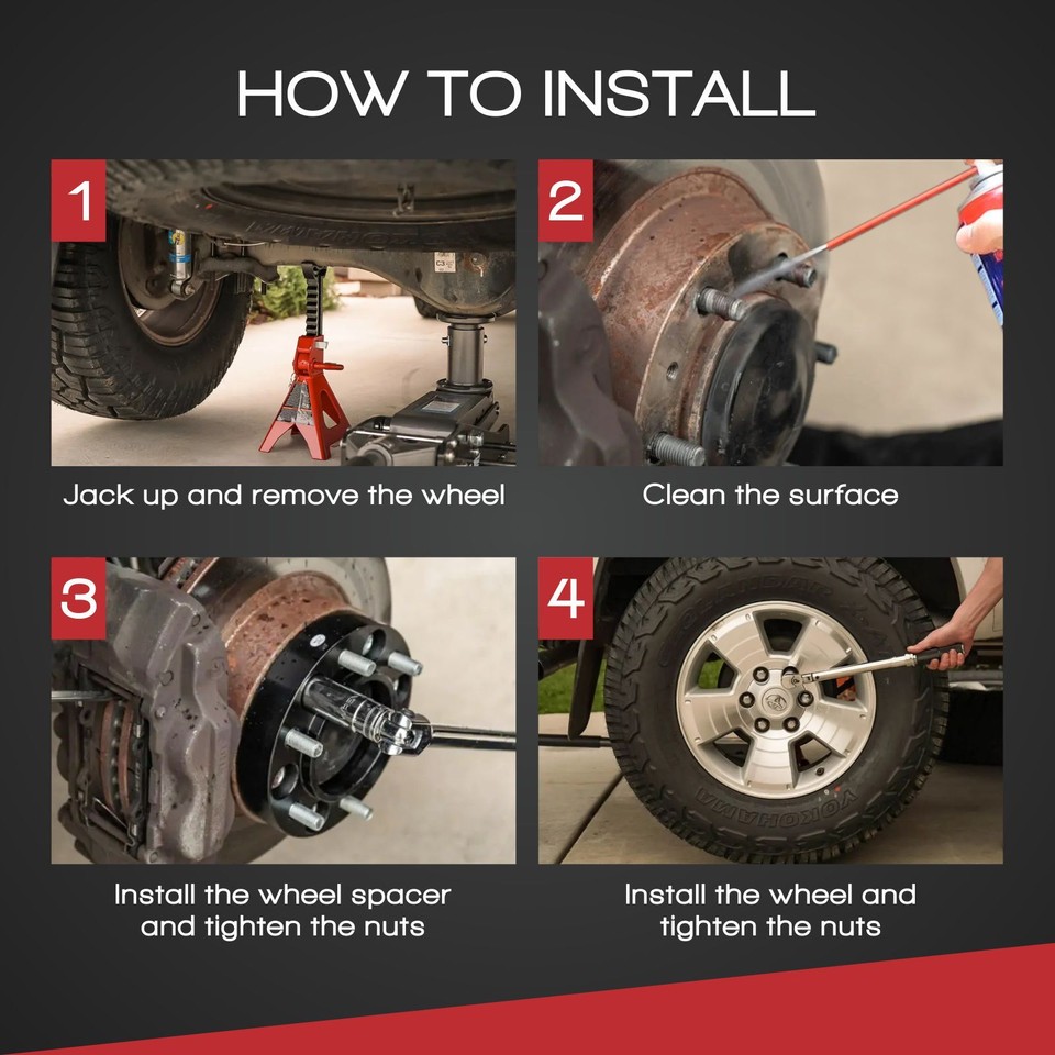 2pcs 2" Wheel Spacers 6x5.5 6x139.7 for Toyota 4Runner Tacoma FJ ...