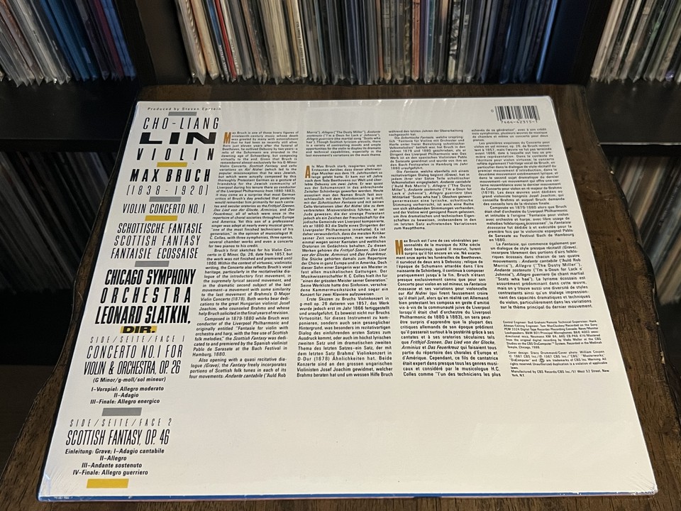 Max Bruch - Cho-Liang Lin, The Chicago Symphony Orchestra, Leonard ...