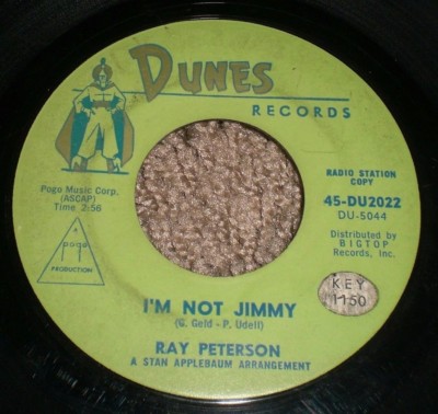 I'm Not Jimmy Ray Peterson~PROMO~RARE 1963 Pop Vocal 7" 45 RPM~FAST ...