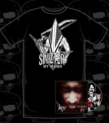 V Sinizter "My Heaven" Shirt & Kill God CD single Horrorcore Esham ICP ...