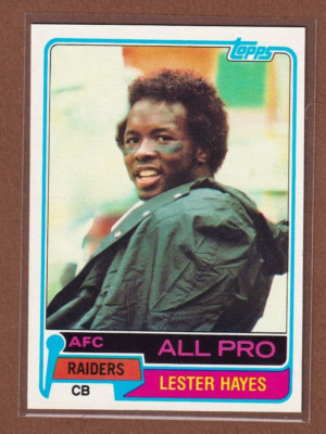 1981 Topps #20 Lester Hayes All Pro - Oakland Raiders - ExMT - 148 - 🔥🏈 ...