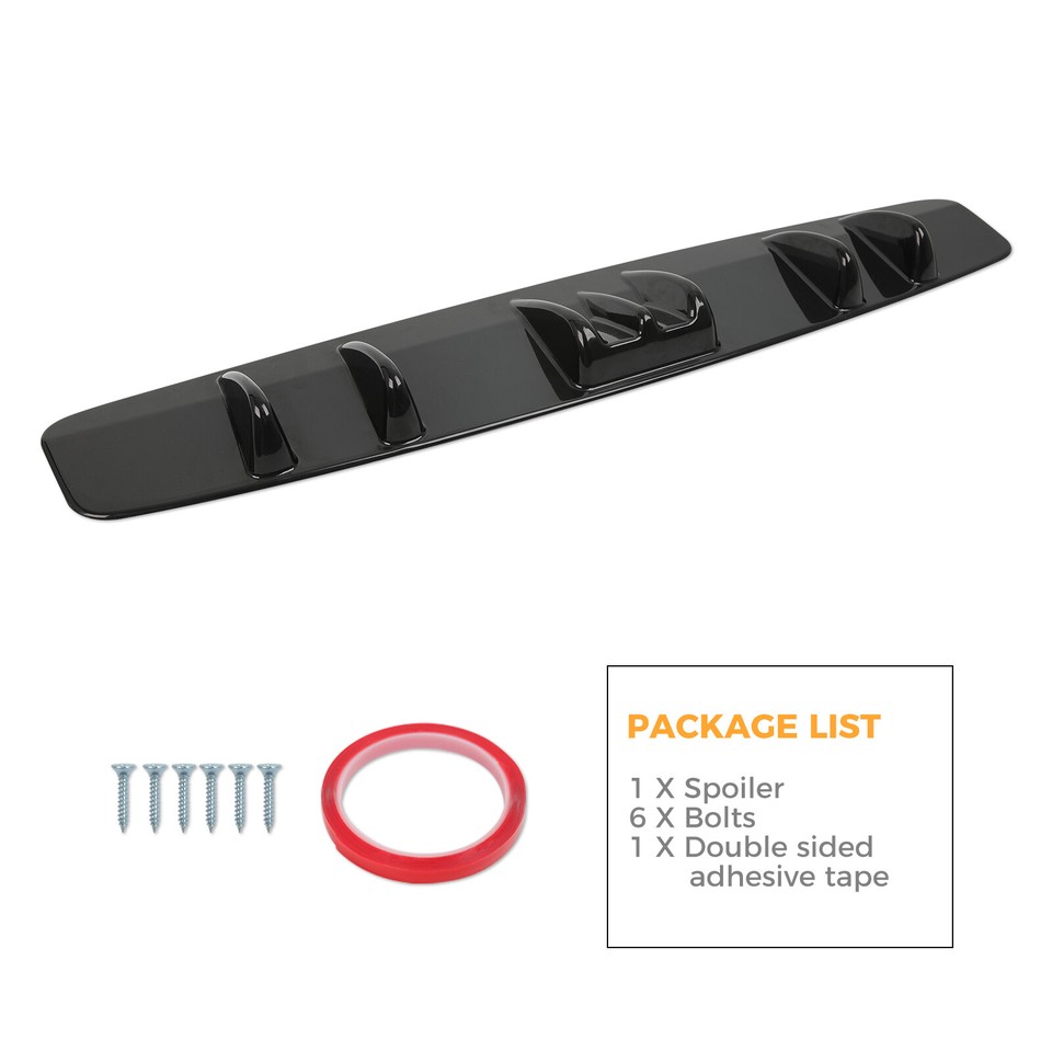 Rear Bumper Diffuser 33" 7 Fins Spoiler Lip Splitter Body For Ford ...