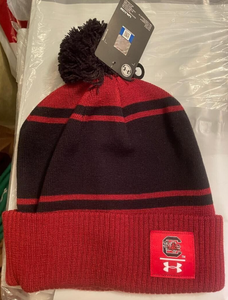 South Carolina Gamecocks Garnet Under Armour Coldgear Cuffed Knit ...