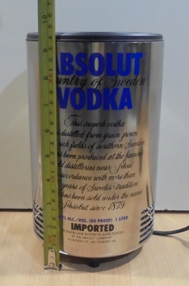 ABSOLUT VODKA ADVERTISIGN ELECTRIC BOTTLE COOLER FRIDGE | eBay