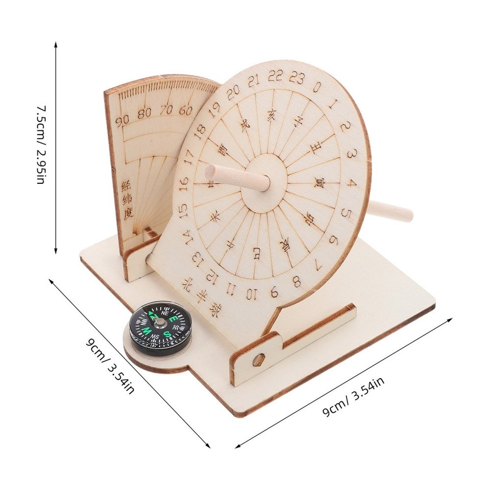 Equatorial Sundial Model Educational with Compass Astronomy Science Kit ...