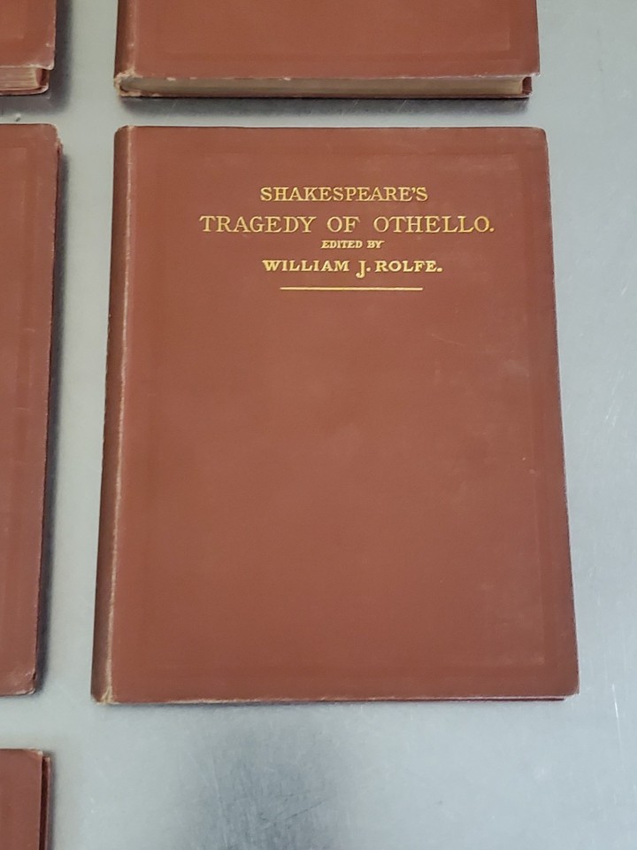 SHAKESPEARE Antique Book Lot Set of 7 Edited by William Rolfe Late 1800 ...