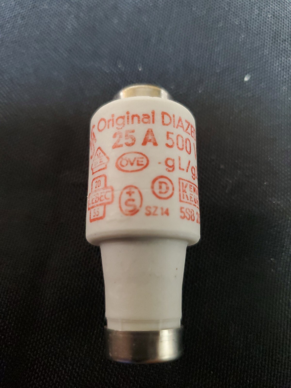 NEW LOT OF (3) Siemens Original Diazed 25 AMP BOTTLE FUSE, 500V B4 | eBay