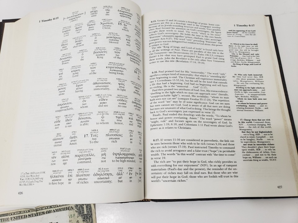 The Complete Biblical Library - MIXED LOT of 6 Acts Luke Romans Greek ...