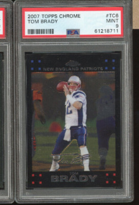 2007 Topps Chrome #TC6 TOM BRADY PSA 9 Mint Patriots Brady Registry | eBay