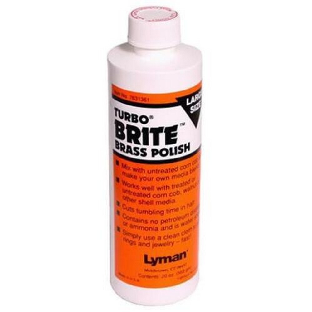 Lyman Turbo Case Cleaner Brite Brass Polish Universal 20 Oz Bottle ...