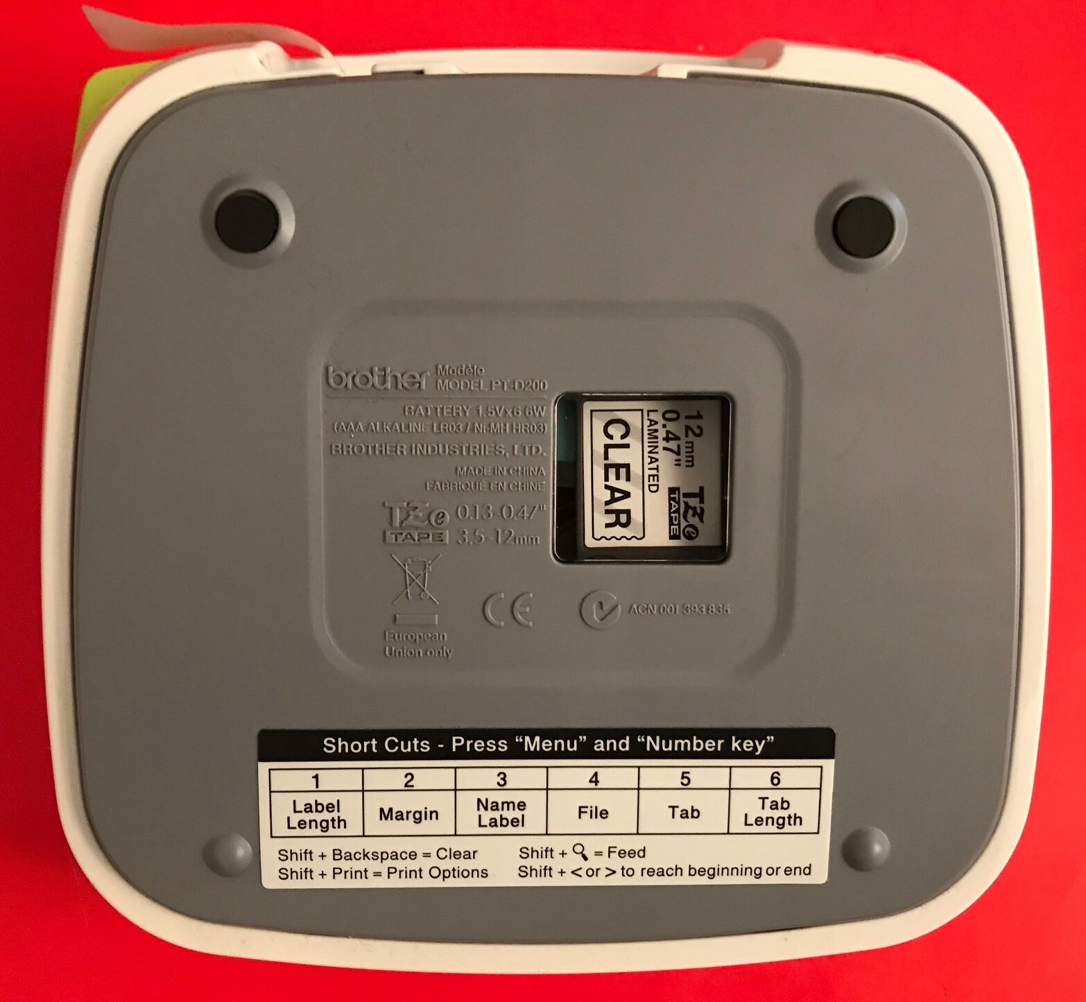 Brother P-Touch PT-D200 Label Maker Printer Home and Office Equipment ...