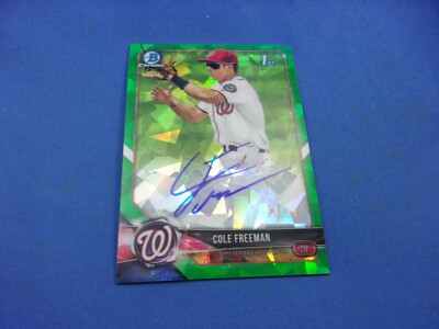 Bowman Chrome Prospects 2018 Autograph Green Atomic Refractor Cole ...