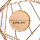 Geometric Tealight Candle Holders Gold Modern Metal Geo Wedding ...