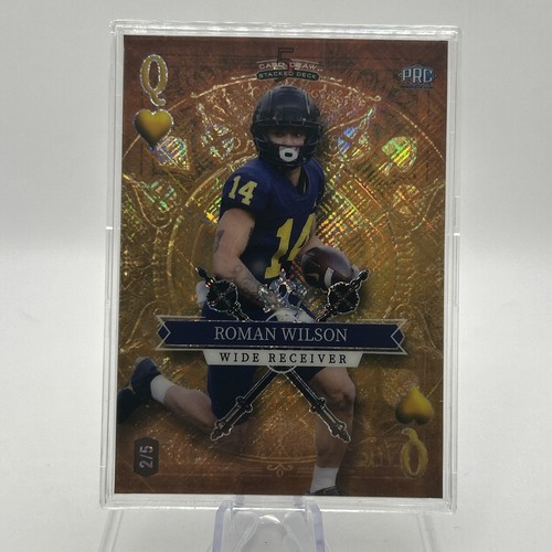 2023 Roman Wilson 5 Card Draw Stacked Deck /5 Holo Queen of hearts 🔥SP ...