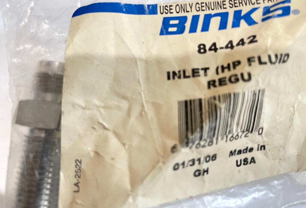 BINKS FLUID REGULATOR NIB 84-442 INLET | eBay