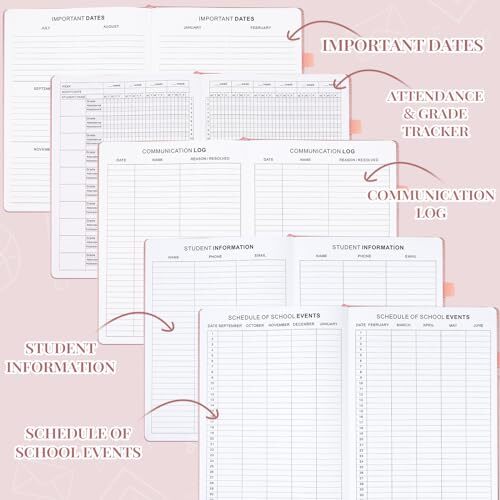 Homeschool Planner, Undated Teacher Planner & Lesson Plan Book, Home ...