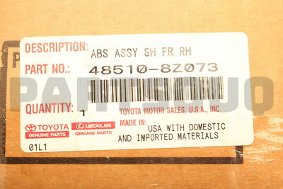 485108Z073 Genuine Toyota ABSORBER SET, SHOCK 48510-8Z073 | eBay