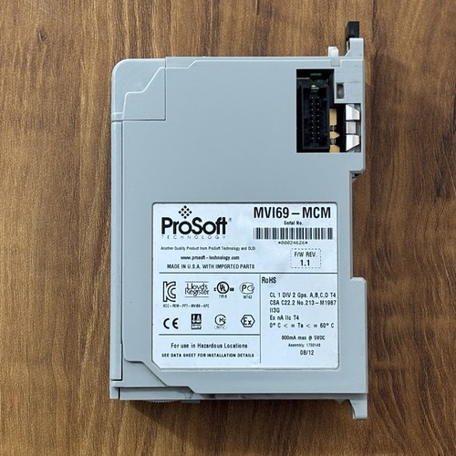 ProSoft Technology MVI69-MCM Modbus Master/Slave Network Communication ...