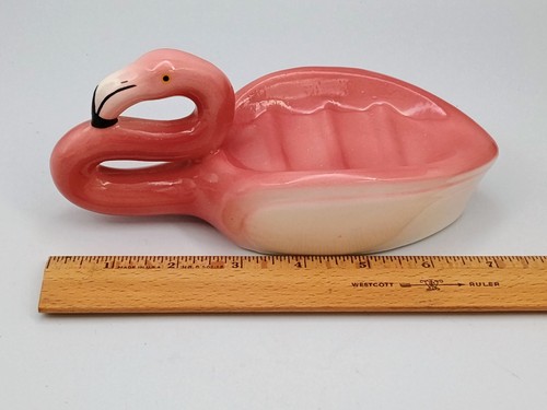 Vintage Retro Pink Flamingo Soap Dish Sink Caddy Holder Pottery | eBay