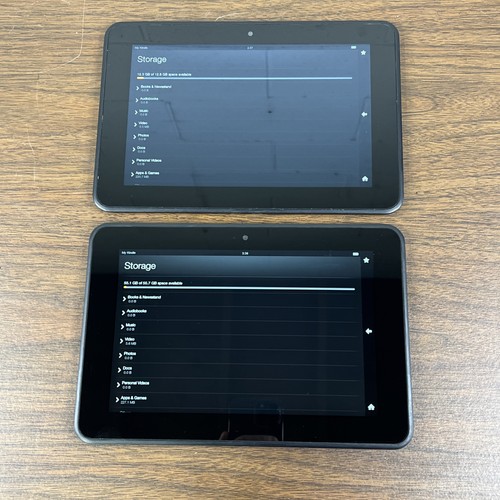 Lot of 2 Amazon Kindle Fire 2nd Gen 3HT7G 16/64 GB Wi-Fi 10" Tablet | eBay