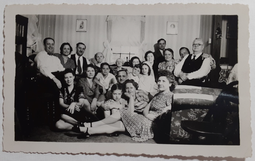 Sultry Mature Lady Shows Off Legs in Family Portrait: 1940's Snapshot ...