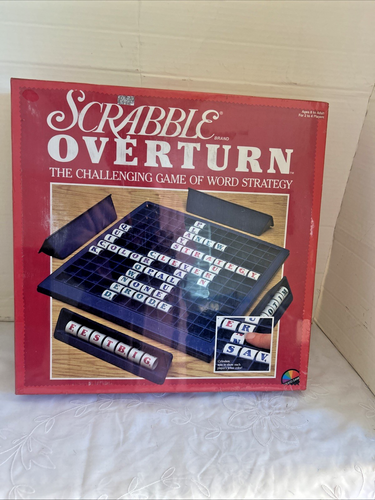 SCRABBLE OVERTURN-GAME OF WORD STRATEGY-1988-COLECO GAMES | eBay