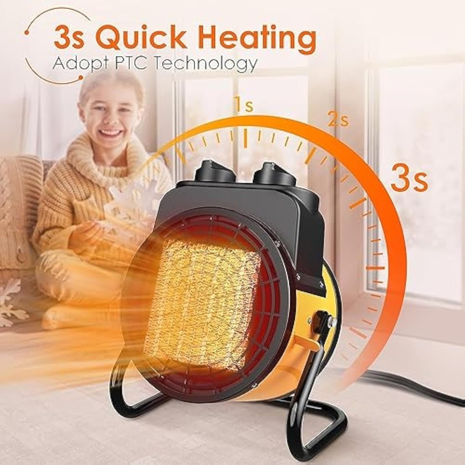 Greenhouse Heater with 80In Long Lord, Overheat Protection for up to ...