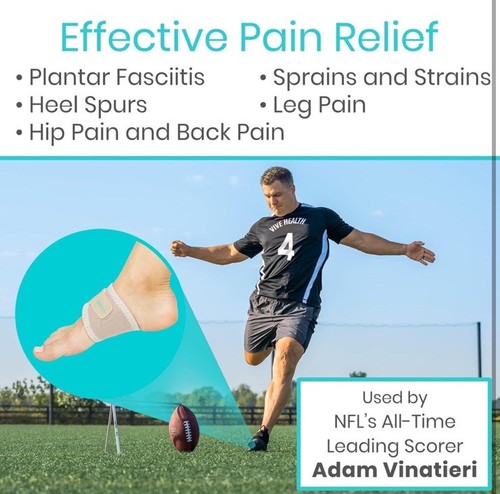 Vive Foot Arch Support Brace (Pair) - Wrap Corrector for Flat Feet ...