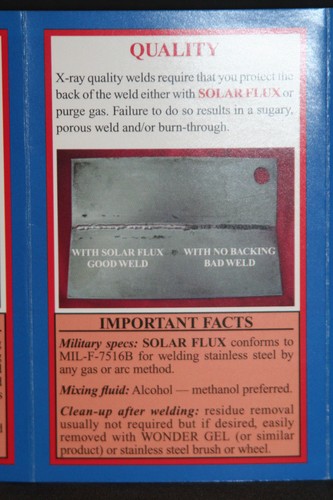 SOLAR FLUX TYPE B For Stainless Steel Welding, TIG MIG SMAW, FREE ...