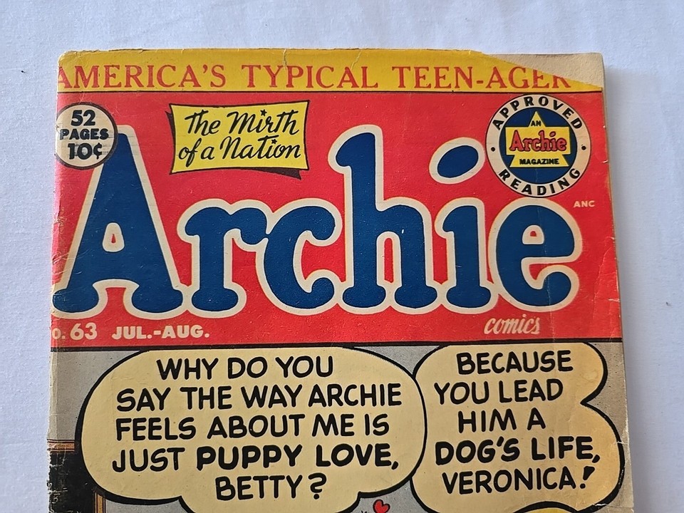 ARCHIE COMICS #63 (JULY 1953 ARCHIE) - GOLDEN AGE | eBay