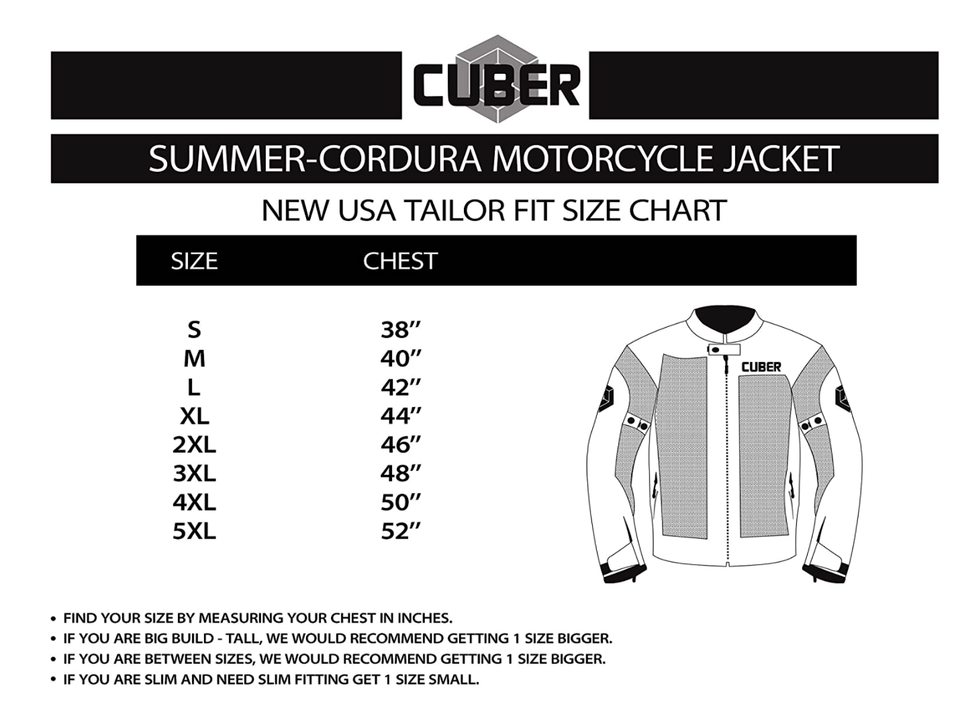 CUBER MOTORCYCLE BREATHABLE MESH JACKET MENS WITH CE ARMOR BIKERS ...