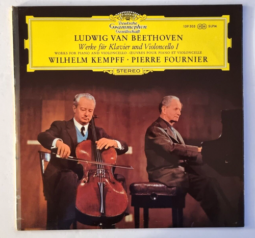 Fournier & Kempff Beethoven Cello Works I DGG ED1 Stereo Tulip SLPM ...