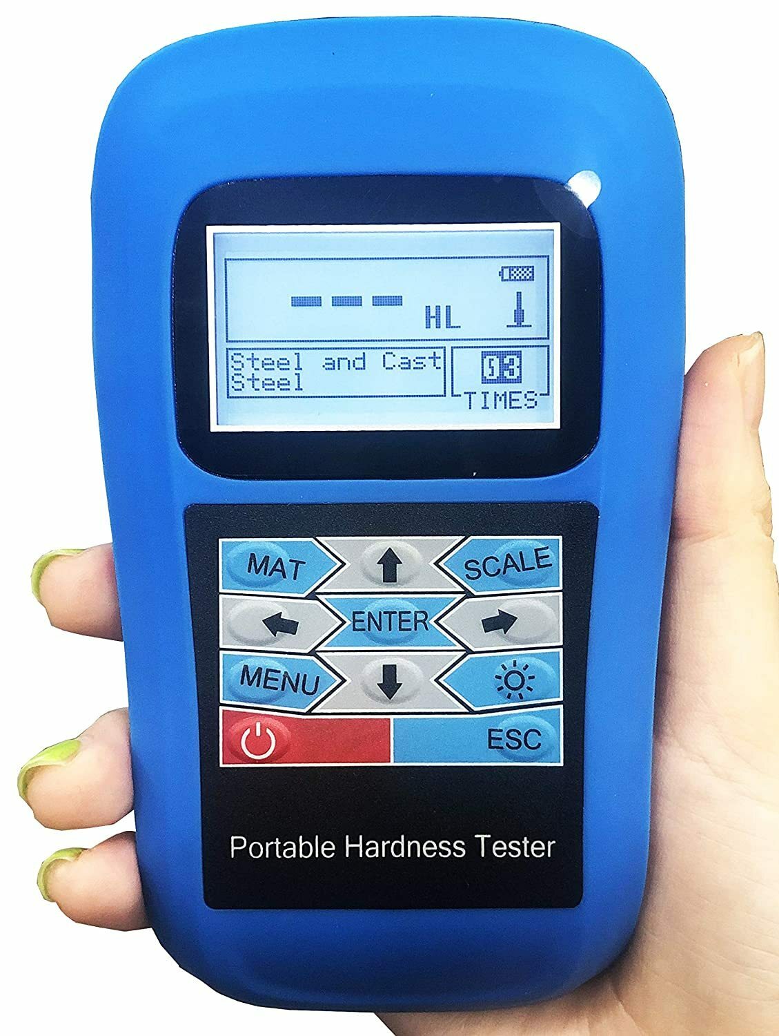 Leeb Hardness Tester Meter with Hardness Scale HL HB HRB HRC HRA HV HS ...