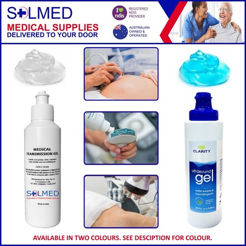 2 X BLUE ULTRASOUND GEL EEG EMG ECG TENS GEL 250mL COUPLING CONDUCTIVE ...