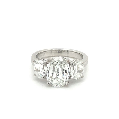Christopher Designs Crisscut 14K White Gold Lab Created Three Diamond ...